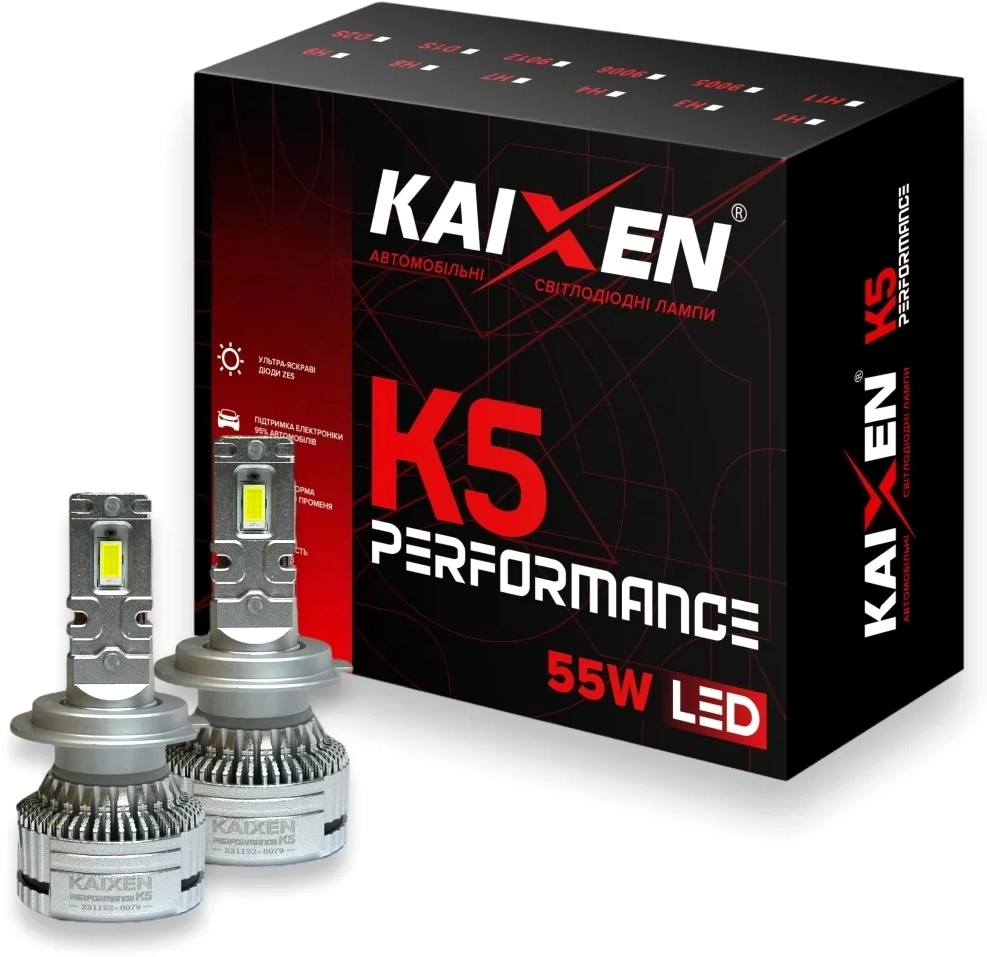 Kaixen K5 CAN BUS H7 6000K 55W купить в Украине • Винавто интернет-магазин