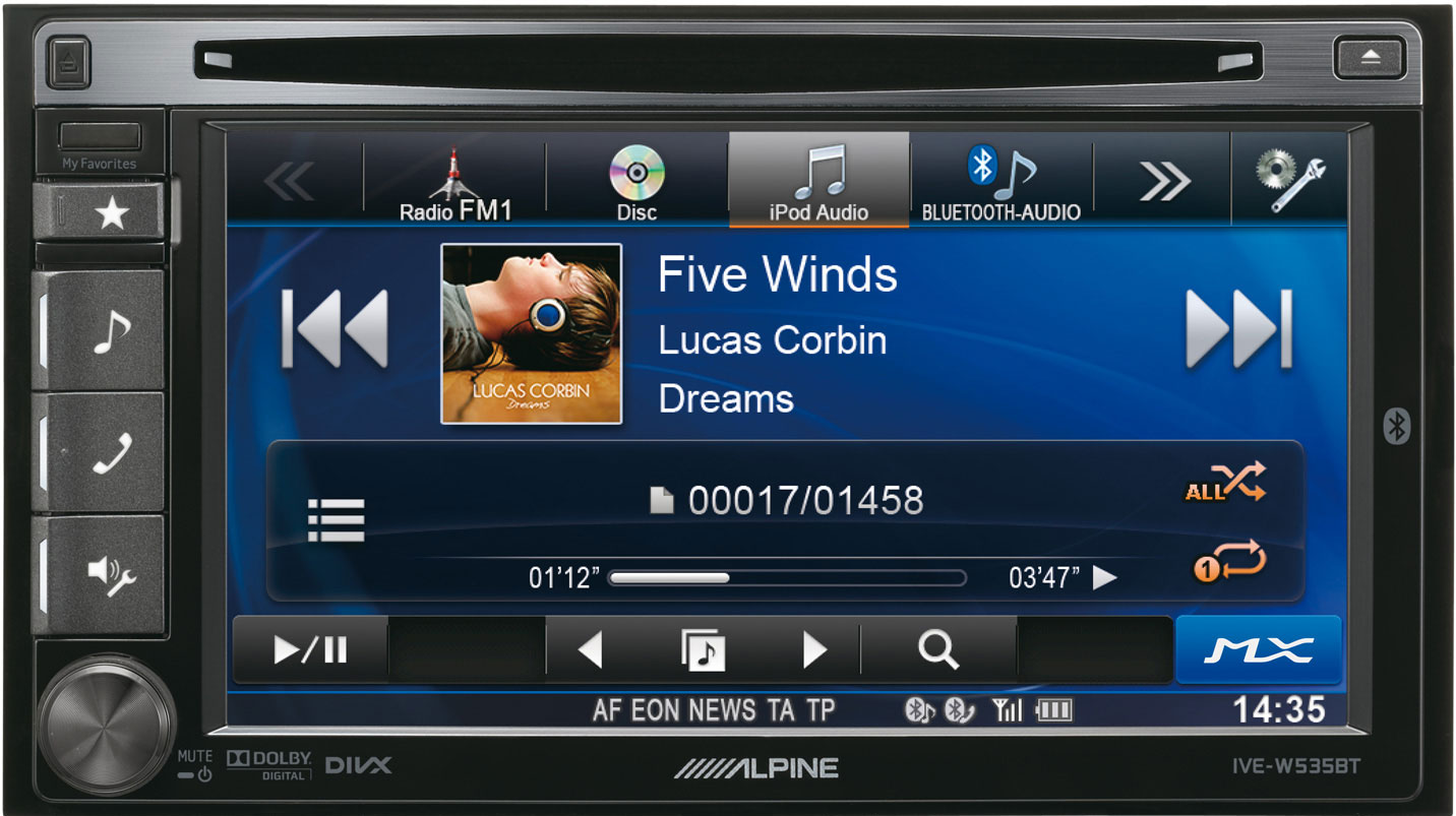 Мультимедийный ресивер Alpine IVE-W535BT – обзор функциональных ...