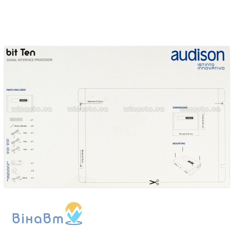 Audison Bit Ten купить в Украине • Винавто интернет-магазин