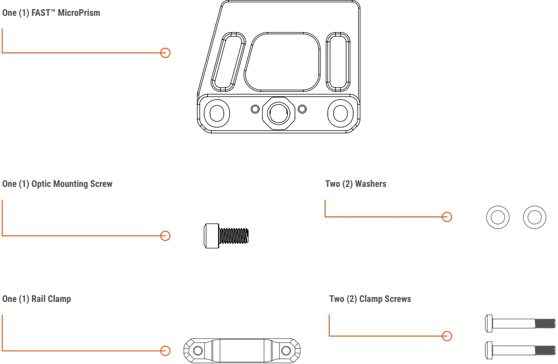 Unity Tactical FAST MicroPrism для Primary Arms MicroPrism (FST-MPMB ...